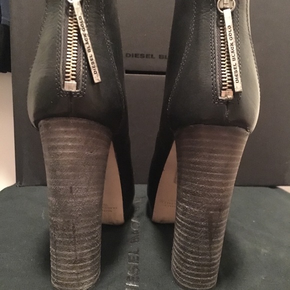Diesel Black Gold | Shoes | Diesel Heel Boots | Poshmark